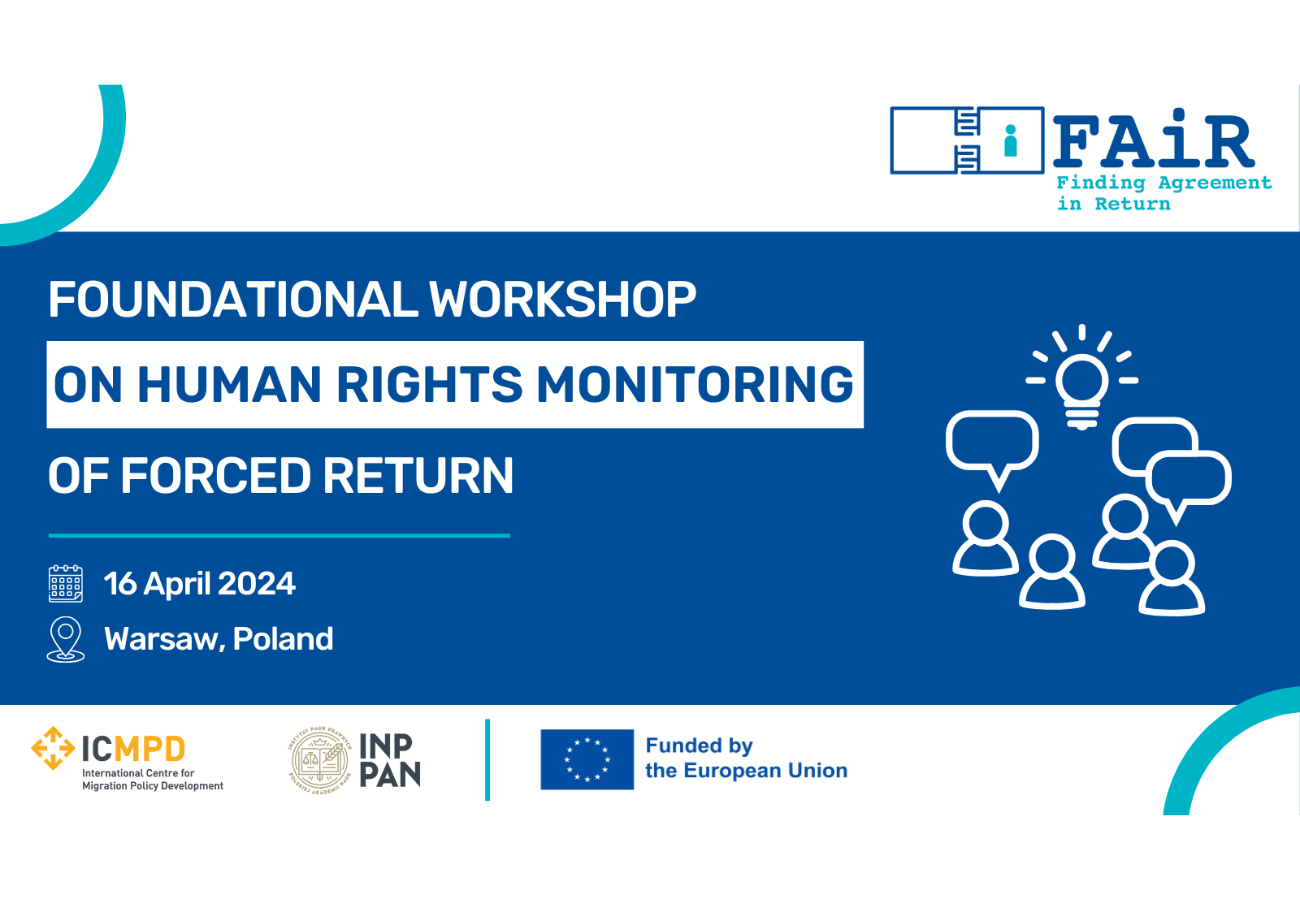FAiR: Workshop on Human Rights Monitoring of Forced Return - ICMPD